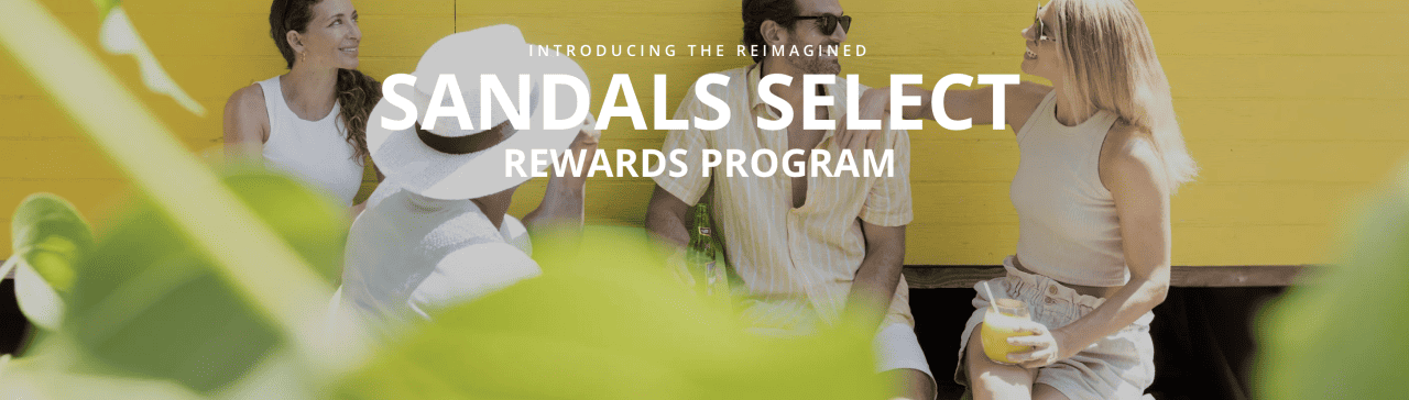 Sandals Select Rewards | pixiehoneymoons.com